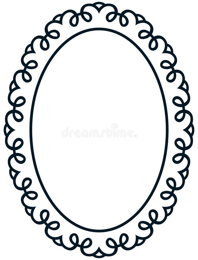 Black Oval Border