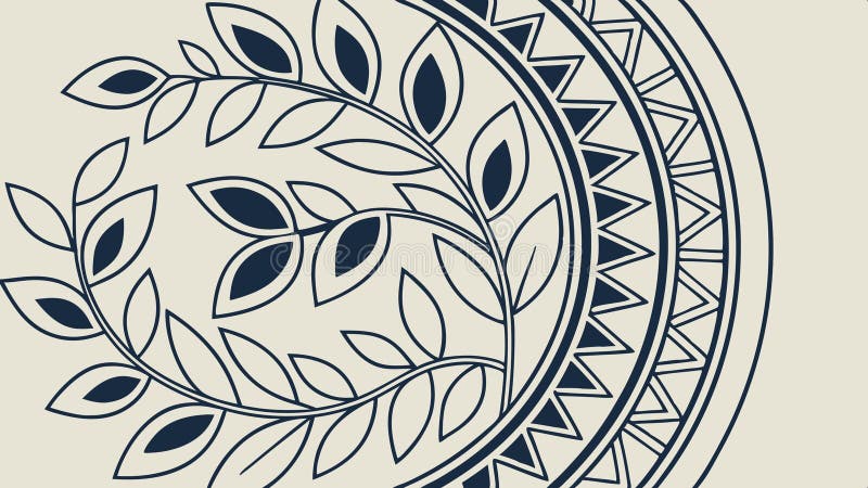 Oval Botanical Frame Leaves Branch Nature Border Decor Vector Design ...