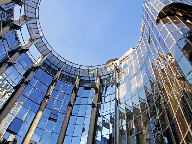 Oval business building 6 stock photo. Image of commercial - 1596976