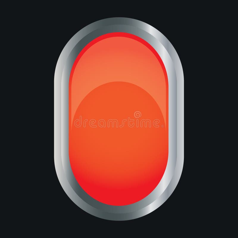 Oval Button. Vector Illustration Decorative Design Stock Vector ...