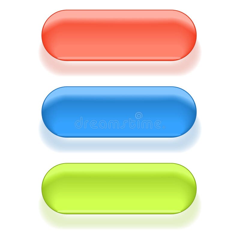Web 2.0 Buttons with Reflection Stock Vector - Illustration of icon ...