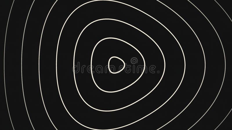 Oval Circles Move in Waves. Motion. Circles Move in Waves on Isolated ...