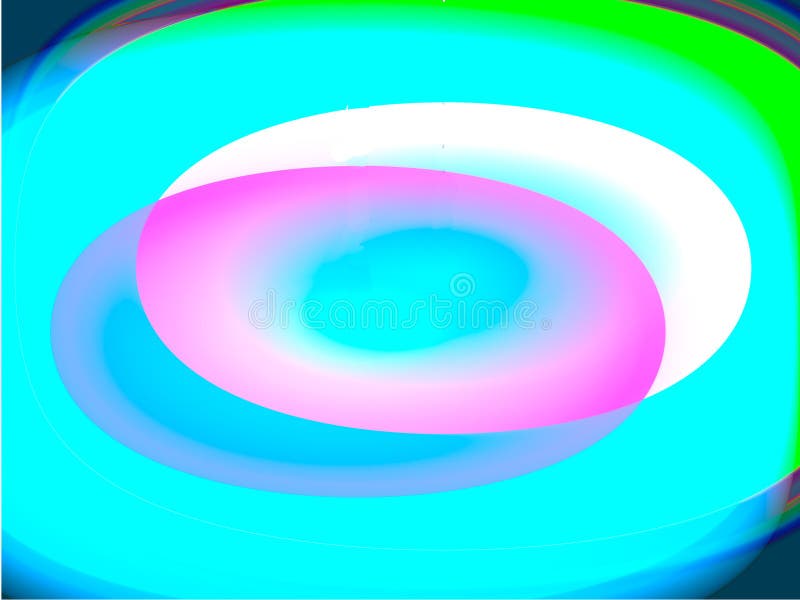 Oval Circles Multiple Gradient Overlay Stock Illustration ...