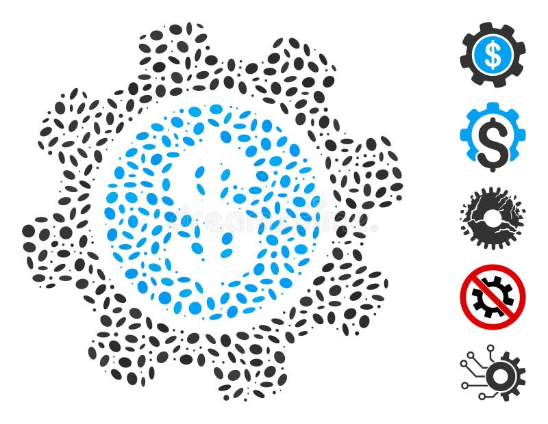 Oval Collage Payment Options Gear Stock Illustration - Illustration of ...