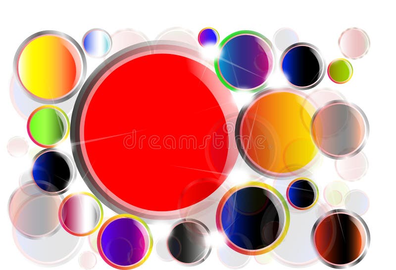 Oval and colorful abstract stock illustration. Illustration of black ...