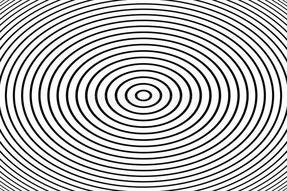 Oval Concentric Lines Pattern. Abstract Geometric Background Stock ...