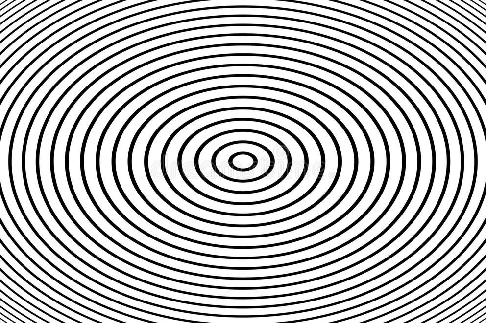 Oval Concentric Lines Pattern. Abstract Geometric Background Stock ...