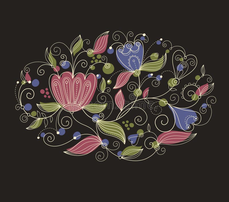 Circle Logo, Floral Template,Set of Round Abstract Infinity Flower ...