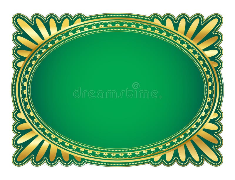 Filigree Oval Frame Clipart