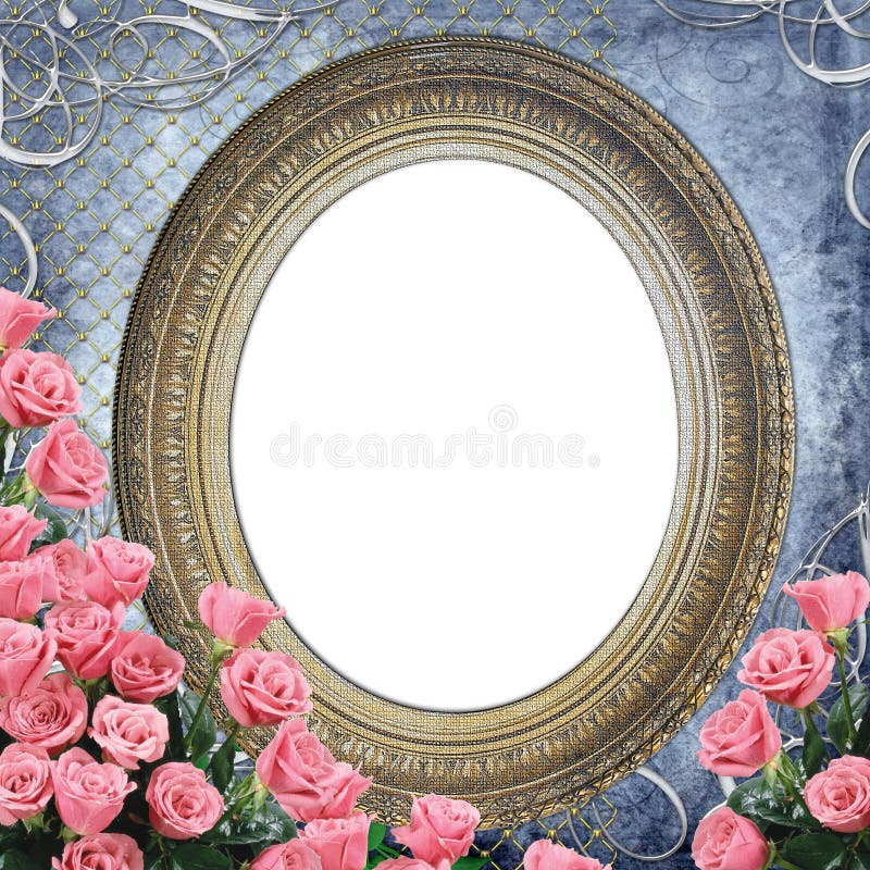Vintage Roses Oval Frame Stock Photos - Free & Royalty-Free Stock ...