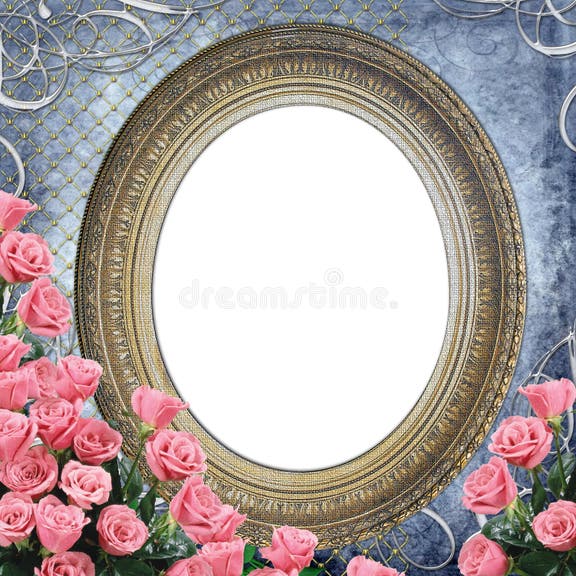 Vintage Roses Oval Frame Stock Photos - Free & Royalty-Free Stock ...