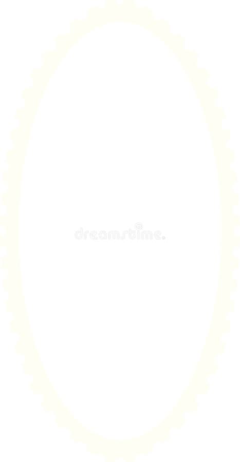 Oval Frame Postage Stamp Style Stock Vector - Illustration of frame ...