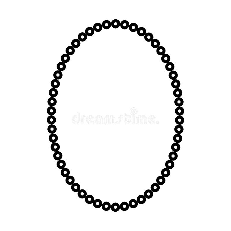 Oval Frame Round Border Design Shape Icon for Decorative Vintage Doodle ...
