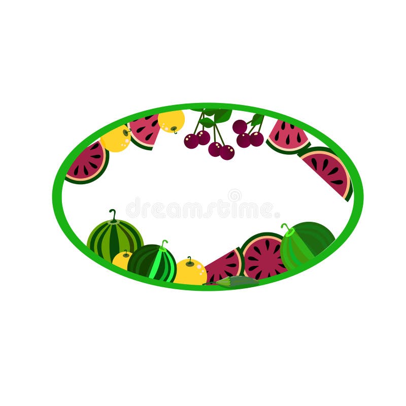 Oval Watermelons Stock Illustrations – 28 Oval Watermelons Stock ...