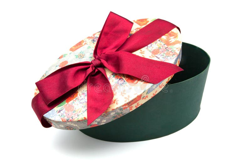 Oval gift box stock photo. Image of opening, present - 33943176