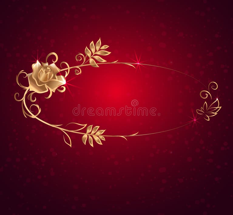 Oval Red Rose Frame Stock Illustrations – 552 Oval Red Rose Frame Stock ...