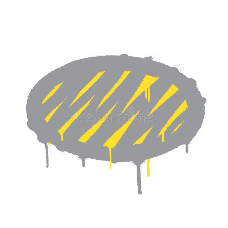 Oval Graffiti Spray Banner. Graphic Spray Paint Frame on Transparent ...