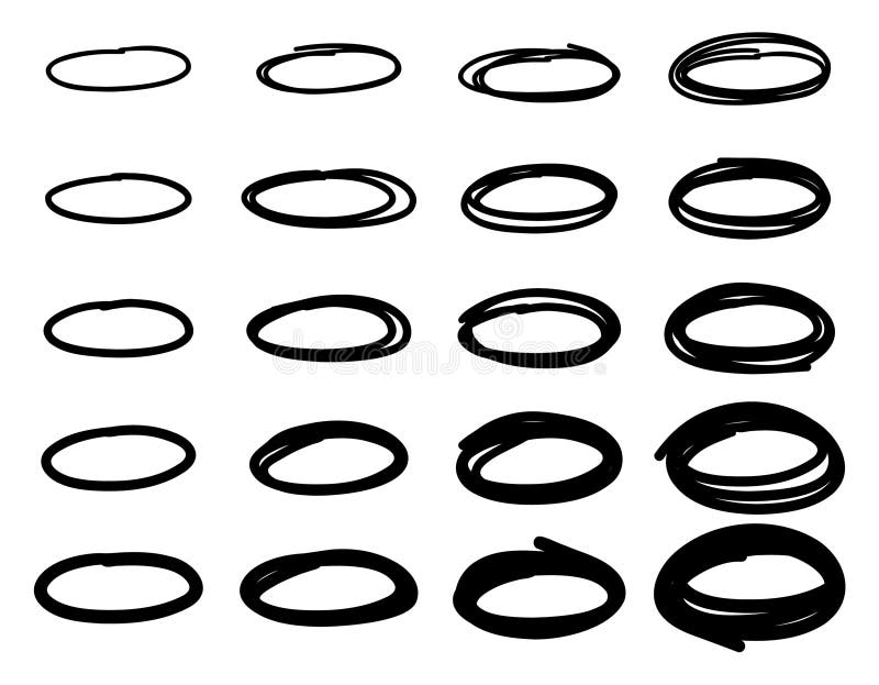 Handwritten Oval Stock Illustrations – 803 Handwritten Oval Stock ...