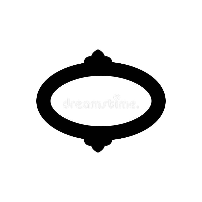Black Solid Icon for Oval, Egg and Shape Stock Illustration ...