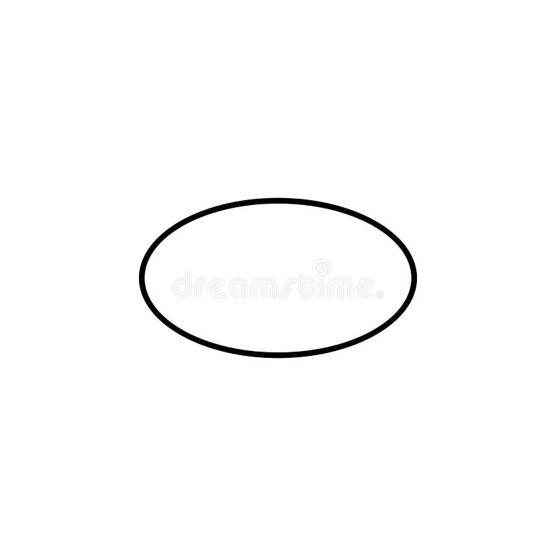 Oval Icon. Element of Geometric Figure for Mobile Concept and Web Apps ...