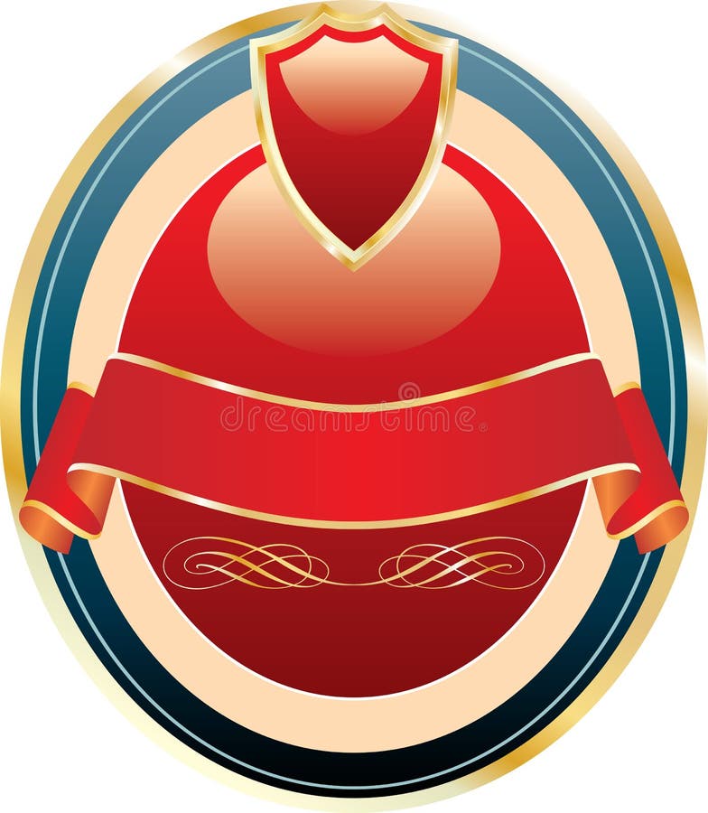 Oval label stock vector. Illustration of banner, cosmetics - 10515089