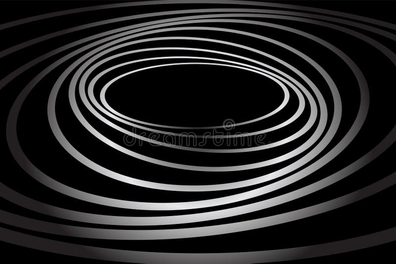 Oval Lines Design with Illusion of Vortex Movement Stock Vector ...