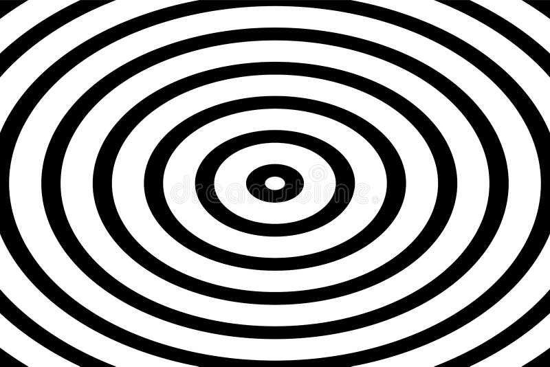 Oval Lines Pattern. Abstract Geometric Black and White Background Stock ...