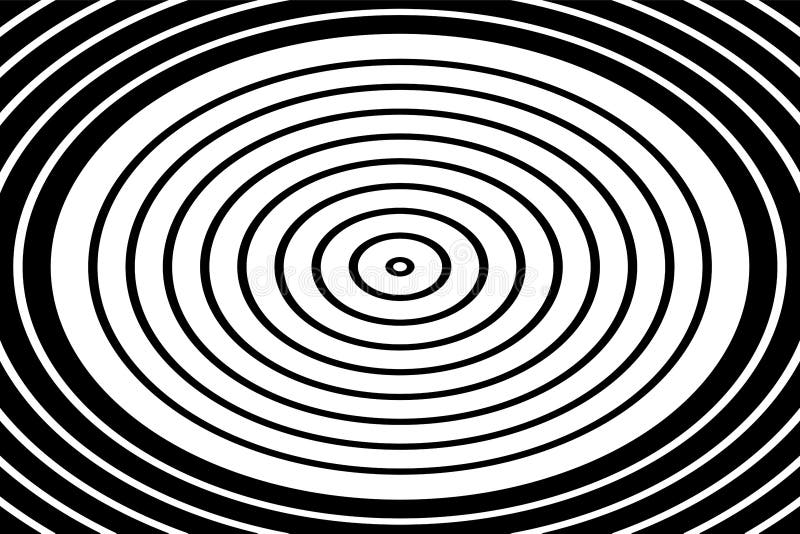 Oval Lines Pattern. Abstract Geometric Black and White Background Stock ...