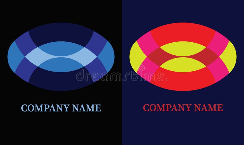 Oval Logos, Tech Logos, Creative Mind Logo, Stock Vector - Illustration ...