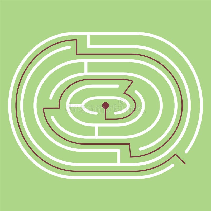 Oval Labyrinth Stock Illustrations – 235 Oval Labyrinth Stock ...