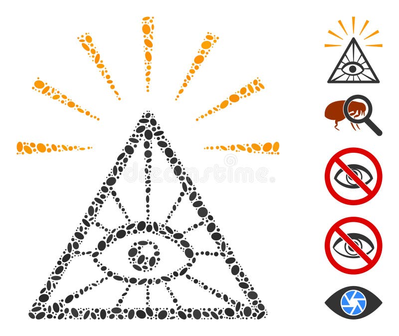 Total Control Eye Pyramid Collage Stock Illustrations – 10 Total ...
