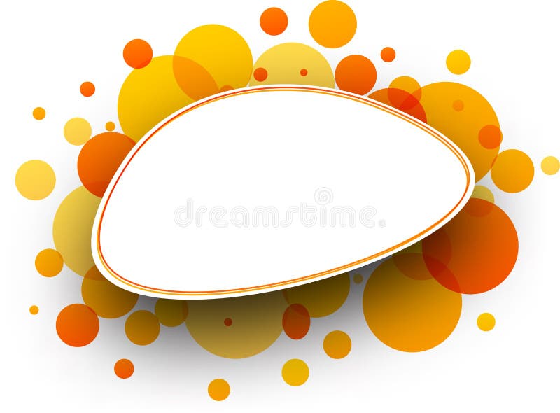 Oval orange background. stock vector. Illustration of feast - 91443664