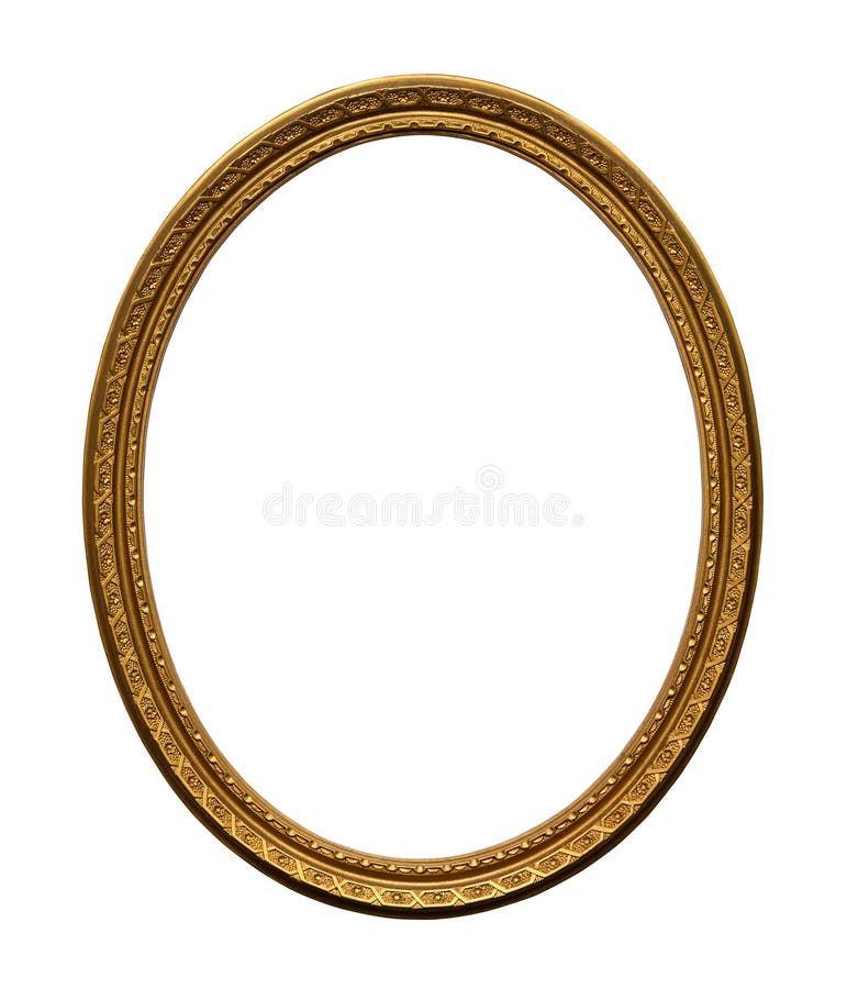 Oval Ornate Gold Frame stock image. Image of oval, view - 316640761
