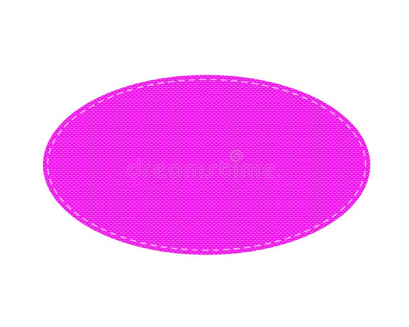 Oval patch with stitches stock vector. Illustration of oval - 137814906