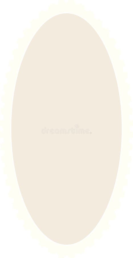 Oval Postage Stamp Blank Template Stock Vector - Illustration of ...