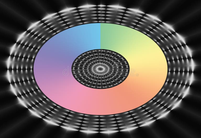 Oval Rainbow Mesh stock illustration. Illustration of abstract - 4722435