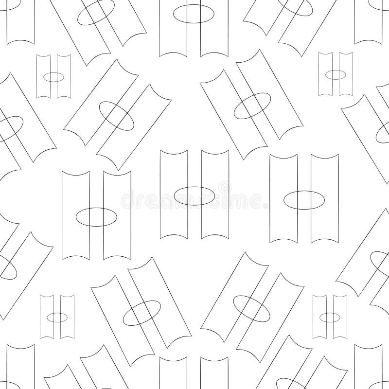 Oval and rectangle stock illustration. Illustration of repetition ...