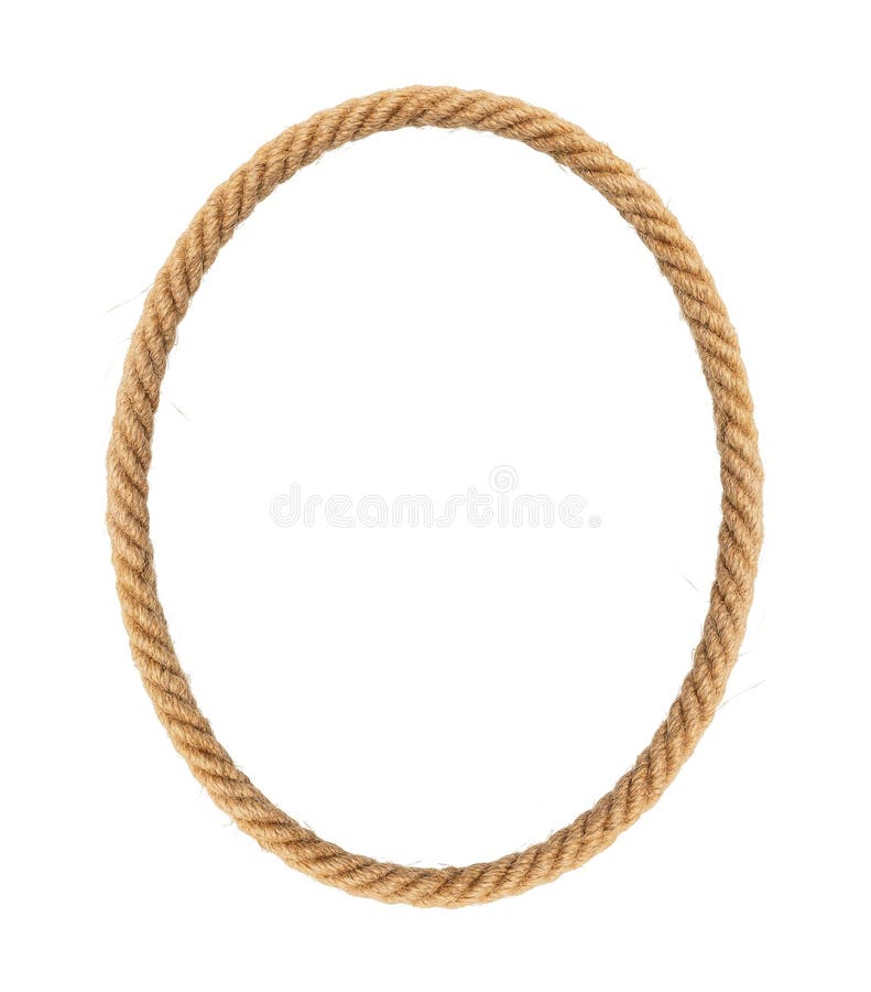 Rope Frame on White Background Stock Image - Image of cord, frame ...