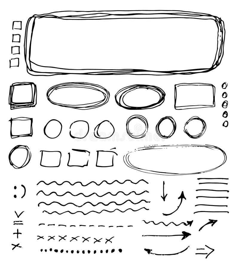 Oval, Round, Rectangular and Square Frames and Labels Stock Vector - Illustration of collection ...