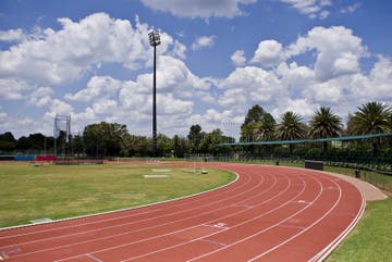 Oval Running Track stock image. Image of stadium, racecourse - 19031429