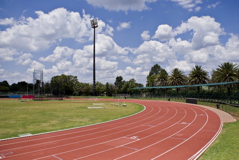 Oval Running Track stock image. Image of stadium, racecourse - 19031429