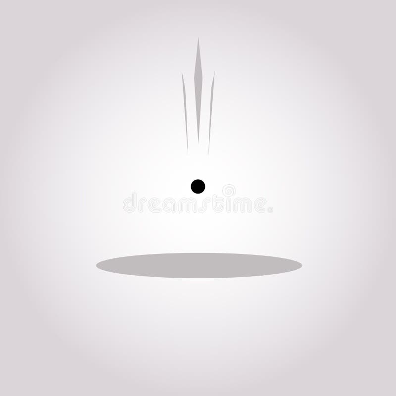 Oval Shadow for Tab Dividers Isolated on White Vector Illustration ...