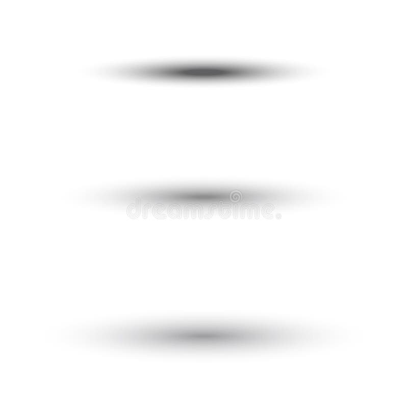 Oval Shadow Set Isolated on Transparent Background. Vector Illustration ...