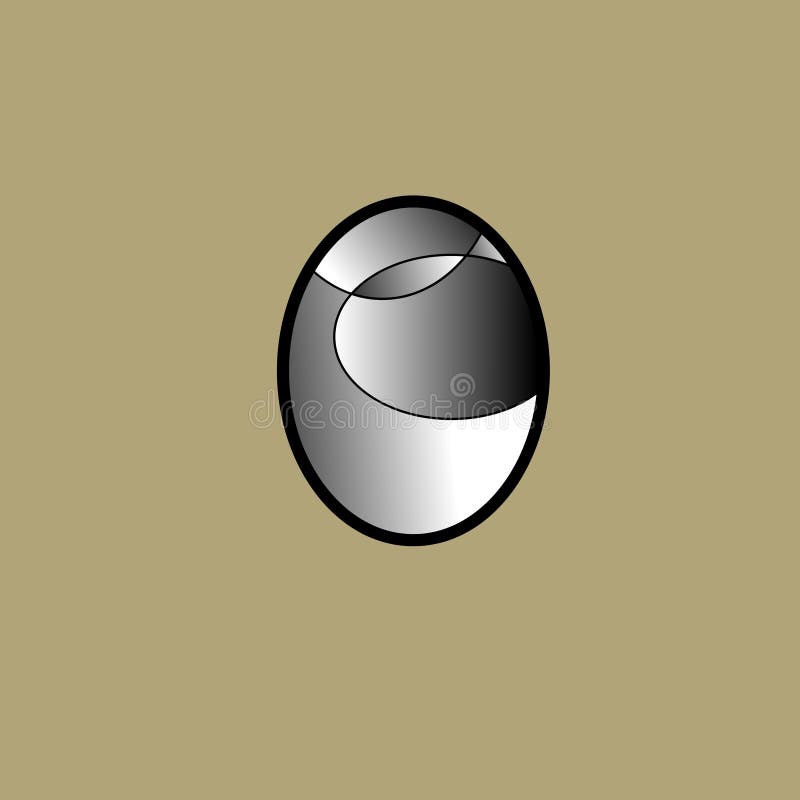 Oval Shaped Metal with Abstract Design Stock Vector - Illustration of ...