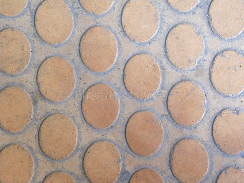 Oval Shape Beige Floor Tile Background Stock Image - Image of plaster ...