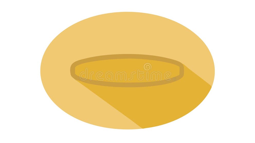 Oval Shape Icon, Flat Design Geometric Basic Element, Vector Design ...