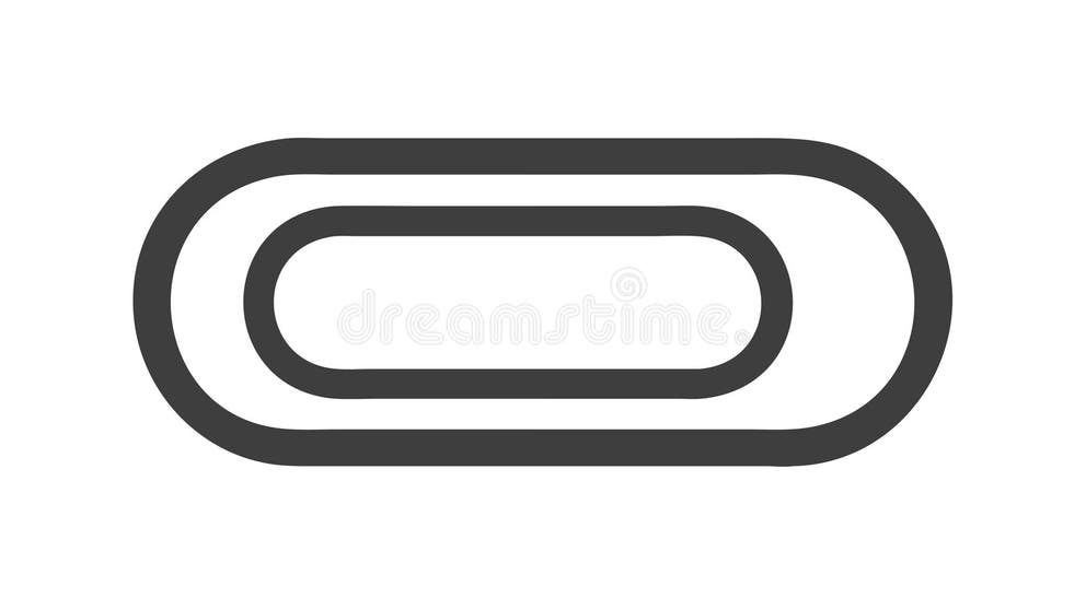 Oval Shape Outline Icon, Geometric Element, Border, Frame, Simple ...