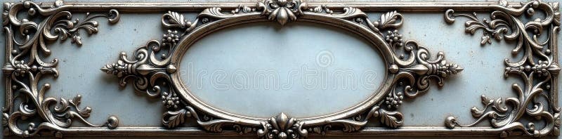 Oval Silver Frame, Delicate Lace Pattern, Tarnished Finish , Detail ...