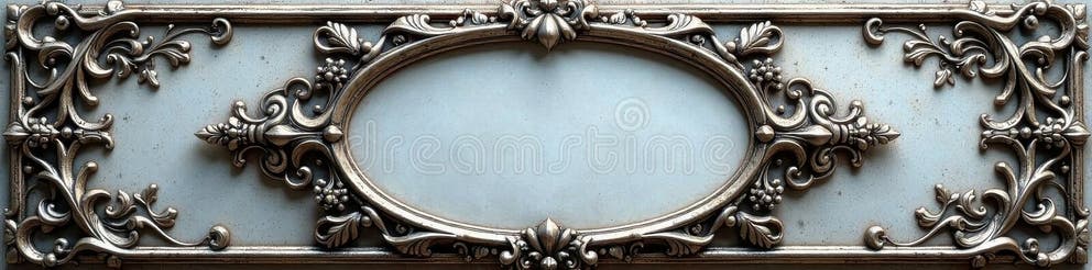 Oval Silver Frame, Delicate Lace Pattern, Tarnished Finish , Detail ...