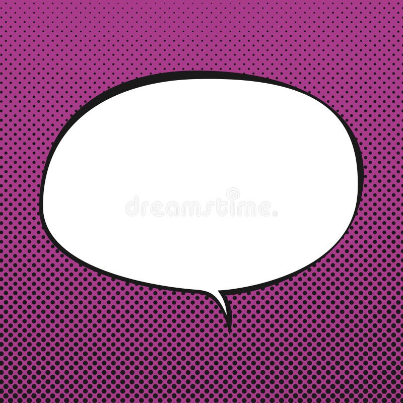 Oval Speech Bubble ,Retro Style Stock Vector - Illustration of ...